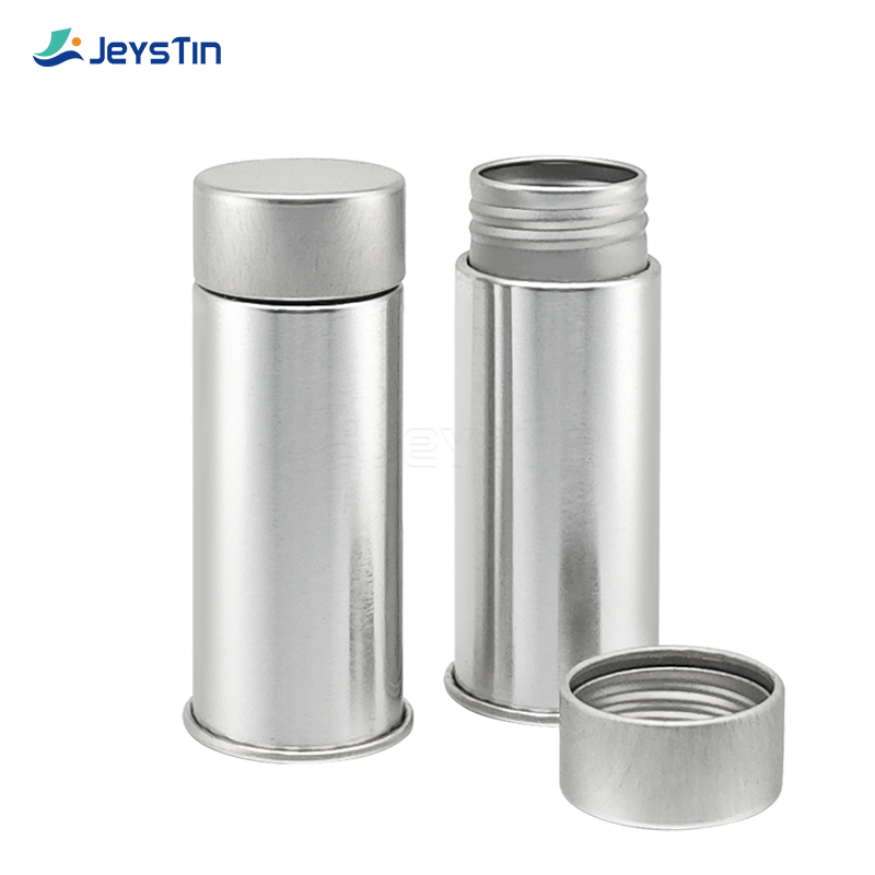 China Dia30mm silver cylinder pre rolled metal tube packaging ...
